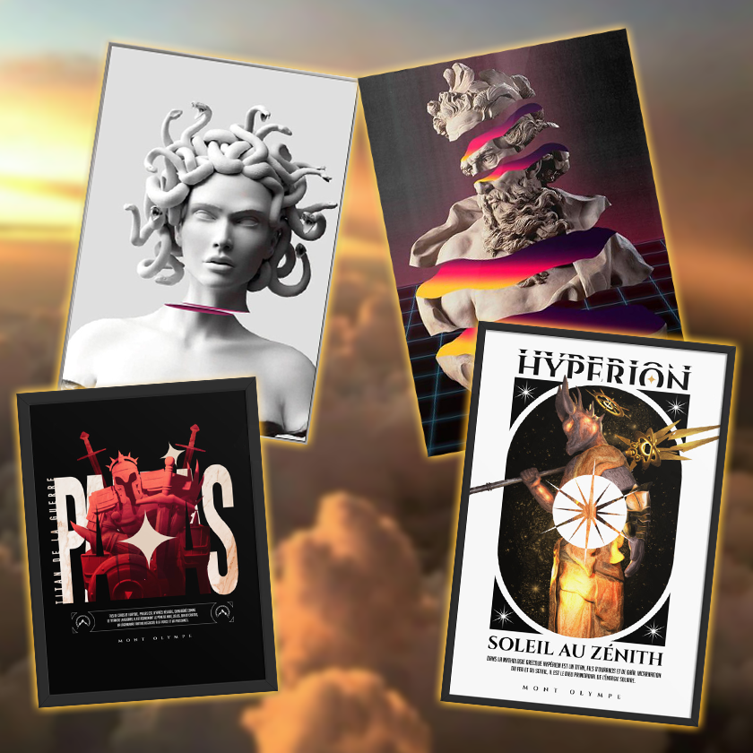 Greek Mythology paintings | Mount Olympus – Le Mont Olympe