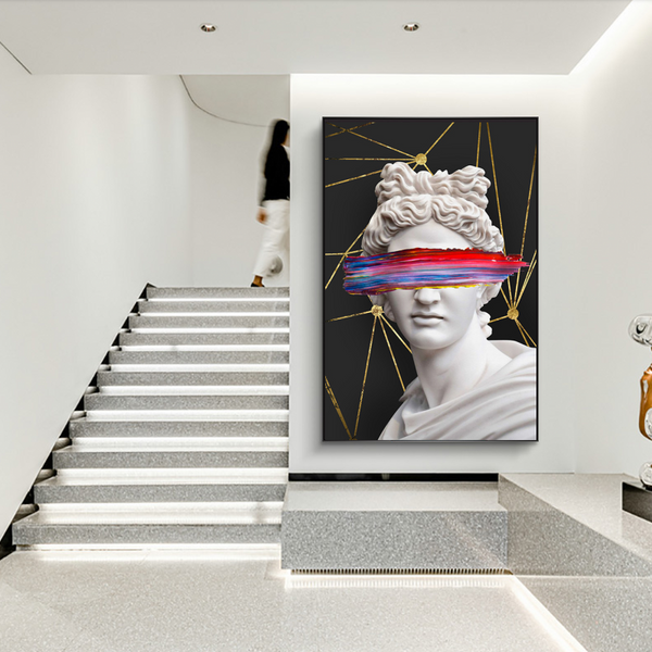 Painting of Apollo Colorful Sculpture | Mount Olympus - Le Mont Olympe